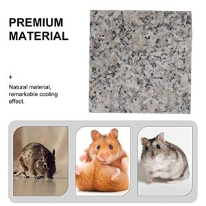 UKCOCO Rabbit Cooling Pad- Chinchilla Cooling Stone Hamster Summer Cooling Board, Marble Design Small Animals Self- Cooling Platform, Hamster Cooler for Home Outside 2Pcs