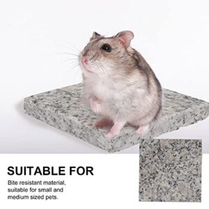 UKCOCO Rabbit Cooling Pad- Chinchilla Cooling Stone Hamster Summer Cooling Board, Marble Design Small Animals Self- Cooling Platform, Hamster Cooler for Home Outside 2Pcs