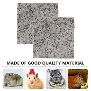 UKCOCO Rabbit Cooling Pad- Chinchilla Cooling Stone Hamster Summer Cooling Board, Marble Design Small Animals Self- Cooling Platform, Hamster Cooler for Home Outside 2Pcs