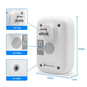 Portable Small Plug-In 100mg/h Mini Ozone Machine for Travelling,Outdoor,Rooms,Cars,Bag