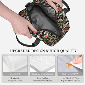 NHGFVT Lunch Bag For Women/Men Cooler Tote Bag Freezable Schnauzer Lunch Box With Adjustable Shoulder Strap One Size