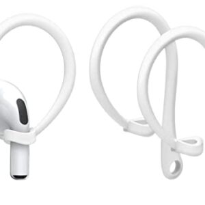 3 Pairs 3 Style Ear Hooks Compatible with AirPods 3 Accessories Compatible with AirPods 3 Earhooks Ear Hook,White/Clear A3