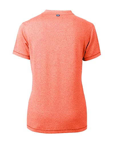 Cutter & Buck Forge Stretch Womens Blade Top, College Orange Heather, L