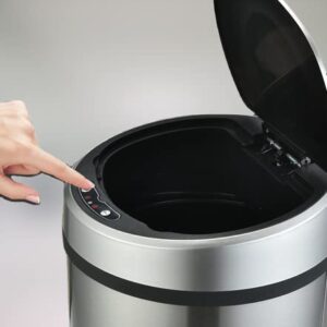 TekMango 12L Automatic Smart Sensor Trash Can Stainless Steel Touchless Dustbin