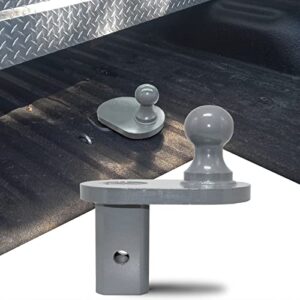 gnxa4085 gooseneck ball extender, heavy trailer hitch for b&w trailer hitches turnoverball gooseneck hitch extender, 4 inches offset, 20000 lbs gtw/ 5000 lbs vtw, 2-5/16 inch diameter ball