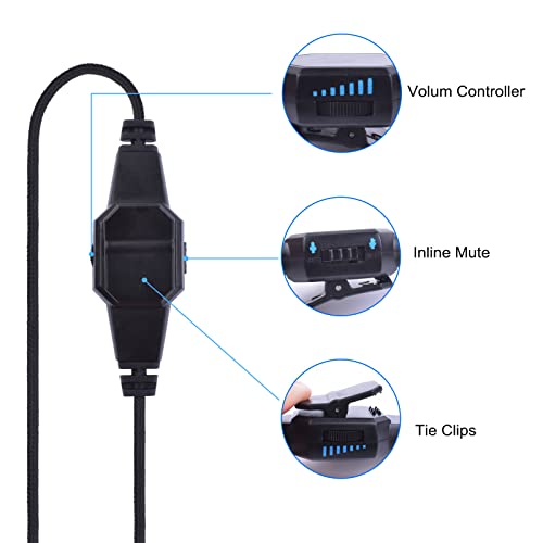 Sqrgreat NC700 Cable with Volum Controller Inline Mute Mic Cord Replacement for Bose Noise Cancelling 700 NC700 QC45 QC35 QC35II QC25 OE2 2.5mm Gaming Headphones (6.5Ft)