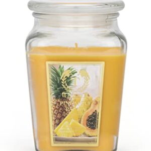 PINEAPPPLE-Papaya Long Lasting Highly Scented Fragrance Candle 18OZ Premium Natural Soy Blend