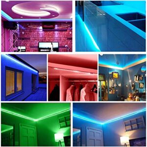 haffy 16.4ft LED Strip Lights RGB Color Changing 5050 LED Lights for Home Kitchen Room Christmas Dorm Room, Bar, with IR Remote Control