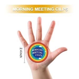 ABCxGOOD 50 Morning Meeting Chips for Student - Conversation Starters for PreK-2nd gr Classroom - Morning Meeting Classroom Set Cards for Question Ideas and Icebreaker Activity