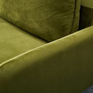 Bonrcea Modern Sofa Tufted Couch Love Seats, Army Green