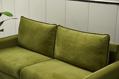 Bonrcea Modern Sofa Tufted Couch Love Seats, Army Green