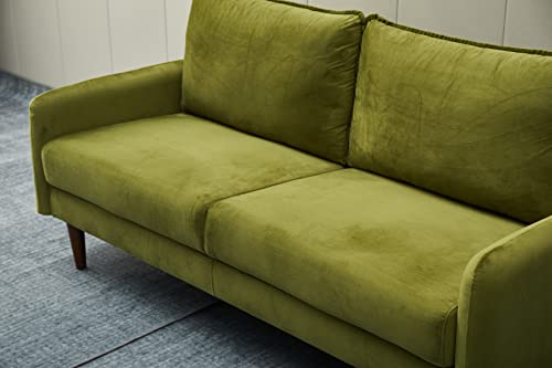 Bonrcea Modern Sofa Tufted Couch Love Seats, Army Green