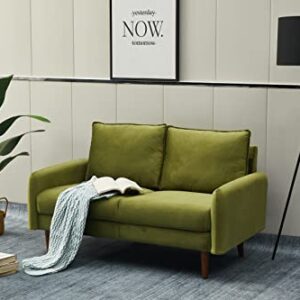 Bonrcea Modern Sofa Tufted Couch Love Seats, Army Green