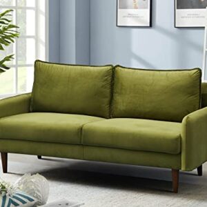 Bonrcea Modern Sofa Tufted Couch Love Seats, Army Green