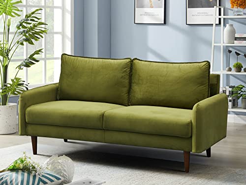 Bonrcea Modern Sofa Tufted Couch Love Seats, Army Green