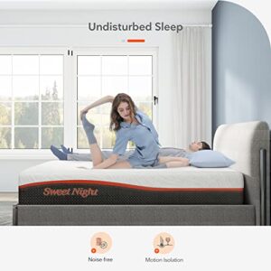 Sweetnight Full Size Mattress, 12 Inch Memory Foam Hybrid Mattress in a Box, Innerspring Mattress for Soundly Sleep, Full Mattress