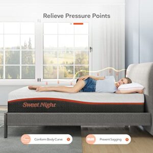 Sweetnight Full Size Mattress, 12 Inch Memory Foam Hybrid Mattress in a Box, Innerspring Mattress for Soundly Sleep, Full Mattress