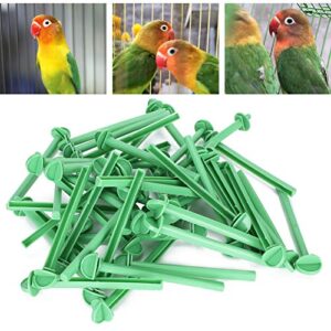 50Pcs Plastic Stand Perches Holders, 6.3in Bird Standing Stick Stand for Canary Finch Budgie Bird Cage