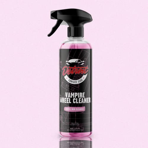 Detroit Surface Care Vampire Wheel Cleaner - Strongest Wheel Cleaning Spray - Brake Dust Remover - Safe On Clear Coated, Plasti Dipped and Chrome Wheels