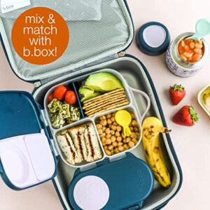 b.box Insulated Food Jar Mini, Small Snack Container for Babies and Kids, Double Wall Stainless Steel, Keeps Food Cold for 6hrs, Warm for 4hrs, 7oz, Wild Indigo