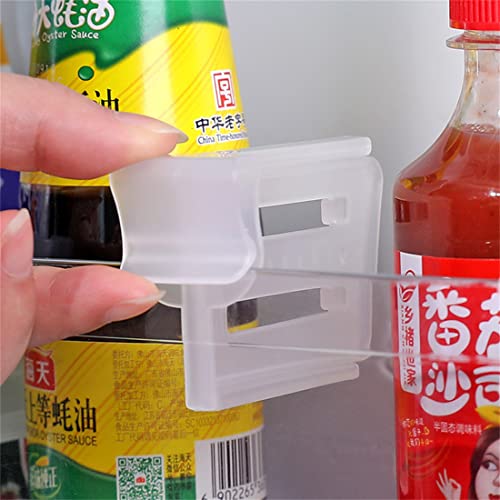 4Pcs Refrigerator Organizer Divider Adjustable Plastic Fridge Storage Partition Board Kitchen Space Saving Division Tools