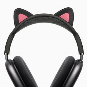 EXCEART Headphone Headband Covers Cat Ear Headset Headband Protector Silicone Headband Cushions Compatible for AirPods Max ( Black )