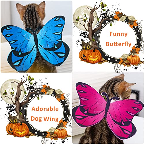 Butterfly Wings for Dogs Halloween Costumes for Dogs, Dog Cat Butterfly Wings Butterfly Dog Costume for Halloween Christmas, Butterfly Wings for Cat Dog Wings for Small Medium Large Dogs