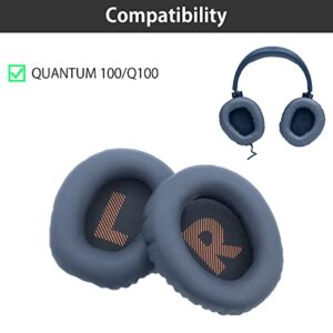 Aiivioll Replacement Earpads for Quantum 100 - Memory Foam & Protein Leather Ear Pad Cushions Upgraded Replacement Earpads Q100 Accessories (Blue)