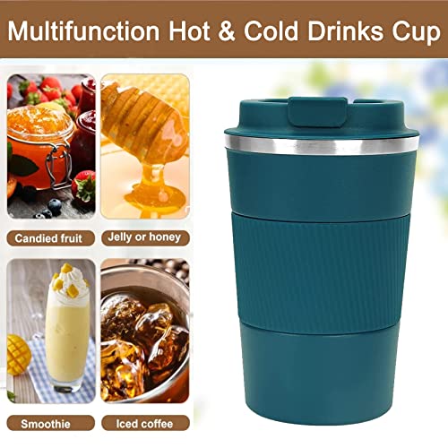 Coffee Mug 12oz - Insulated Coffee Travel Mug Spill Proof with Leakproof Lid Vacuum Stainless Steel Double-Wall Coffee Tumblers to GO, Reusable Coffee Cup for Men and Women for Hot & Cold Drinks