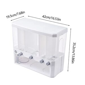 VPABES Kitchen Cereal Dispenser Rice Grain Dry Food Storage Container Rice Dispenser Rice Storage Dry Food Dispenser Grain Fruit Storage (5-Grid)