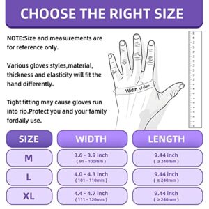 Nitrile Gloves Large 1000 Case Gloves Disposable Latex Free Powder Free, Medical Exam Gloves,Bulk Household,Grade 4 Mil