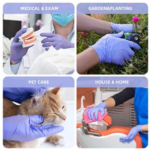 Nitrile Gloves Large 1000 Case Gloves Disposable Latex Free Powder Free, Medical Exam Gloves,Bulk Household,Grade 4 Mil