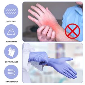 Nitrile Gloves Large 1000 Case Gloves Disposable Latex Free Powder Free, Medical Exam Gloves,Bulk Household,Grade 4 Mil