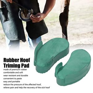 Atyhao Cow Hoof Trimming Pads, 2pcs Comfortable Soft Rubber Hoof Trimmer Pad to Reliving The Pain of Walking Lightweight Cattle Cow Hoof Trimming Liner with Adhesive for Cattle Hoof Trimming