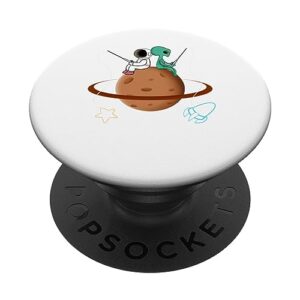 astronaut fishing with alien popsockets standard popgrip