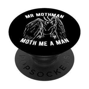 mothman cryptid cryptozoology mr mothman moth me a man popsockets standard popgrip