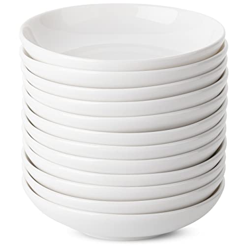 Brew To A Tea BTaT- Porcelain Dipping Bowls, 3 oz, Set of 12, Small Bowls, Soy Sauce Dish, Dip Bowls, Sauce Bowls, Mini Bowls, Condiment Bowls, Small Bowls for Dipping