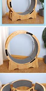 100x39x92cm Silent Pet Treadmill, Wooden Spinner Exercise Wheel Running Wheel, Cat Climbing Frame Weight Loss Device