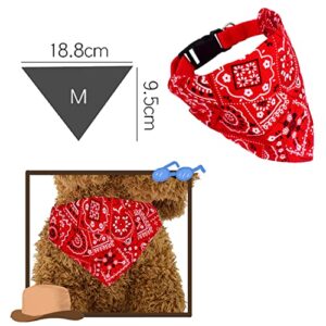 GallaRato Cowboy Costume for Pet Cowboy Bandanna Cowboy Hat for Pet Cowgirl Bandanna Sunglasses Hiphop Costume for Pet Hippie Costume