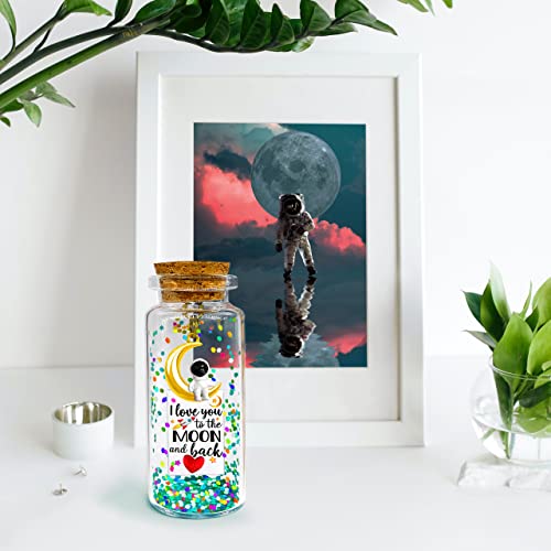 Anniversary Glow I Love You to the Moon and Back Message in a Bottle Presents Cute Romantic Gifts for Him Her Boyfriend Girlfriend Husband Wife Couples Fun Birthday Christmas Present Valentines Gift