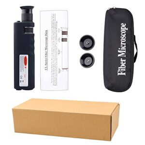 400x Handheld Fiber Optical Microscope with 2.5mm FC ST SC Adapters and 1.25mm LC Adapter