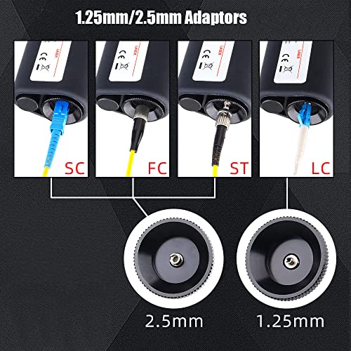 400x Handheld Fiber Optical Microscope with 2.5mm FC ST SC Adapters and 1.25mm LC Adapter