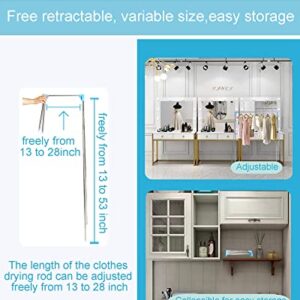 Ligtchser Portable Travel Garment Rack,Folding Clothes Rack for Dance,Travel,Camping, Drying,RV, Indoor,Outdoor. A Collapsible Mini Clothing Rack.