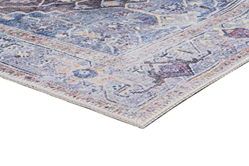 Perga Rugs Machine Washable Area Rug for Bedroom, Kitchen, Bathroom, Living Room, Entryway, Home Decor Non Slip Rug, Pet Friendly & Resistant Throw Indoor Floor Carpet