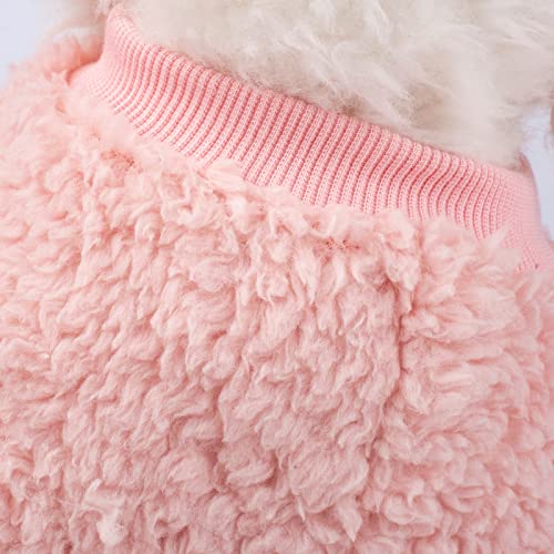 Dog Sweaters for Small Dog Boys or Girls Cat Puppy Clothes Sweatshirts Soft Warm Winter Coats Apparels for Dogs and Cats (Small, Angel Pink)