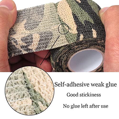 JpGdn 24 Rolls Self Adhesive Bandage Wrap 2 Inchx 5yard Wrap Cohesive Bandage for Dogs Dogs Cats Horses Birds Animals Non-Woven Strong Sports Tape for Wrist Healing Ankle Sprain & Swelling