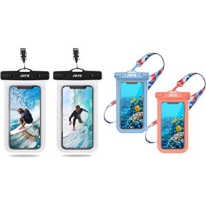 joto universal waterproof phone pouch bundle with universal waterproof cell phone dry bag