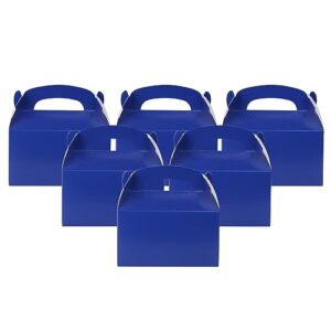 36 pack treat boxes gable boxes party favor boxes paper gift boxes for baby shower, birthday, wedding party 6.18 x 3.58 x 3.38 inches (navy blue)