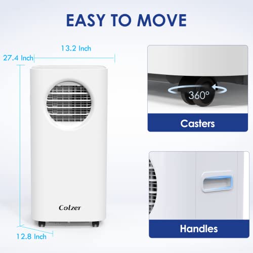 COLZER 10,000 BTU Portable Air Conditioner Portable AC Unit 3-in-1 with Remote Control for 450 Sq Ft Large Room