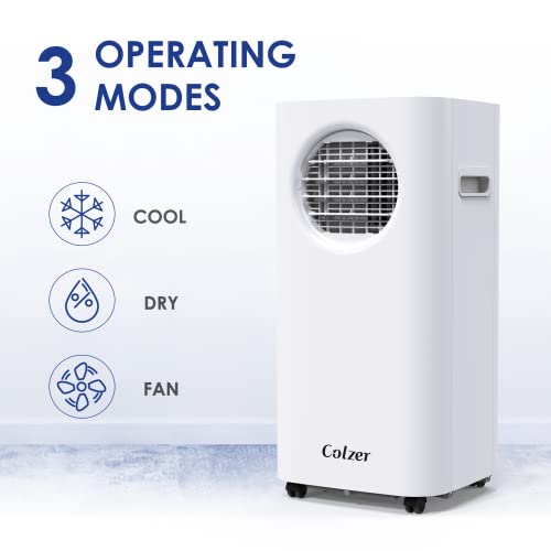 COLZER 10,000 BTU Portable Air Conditioner Portable AC Unit 3-in-1 with Remote Control for 450 Sq Ft Large Room